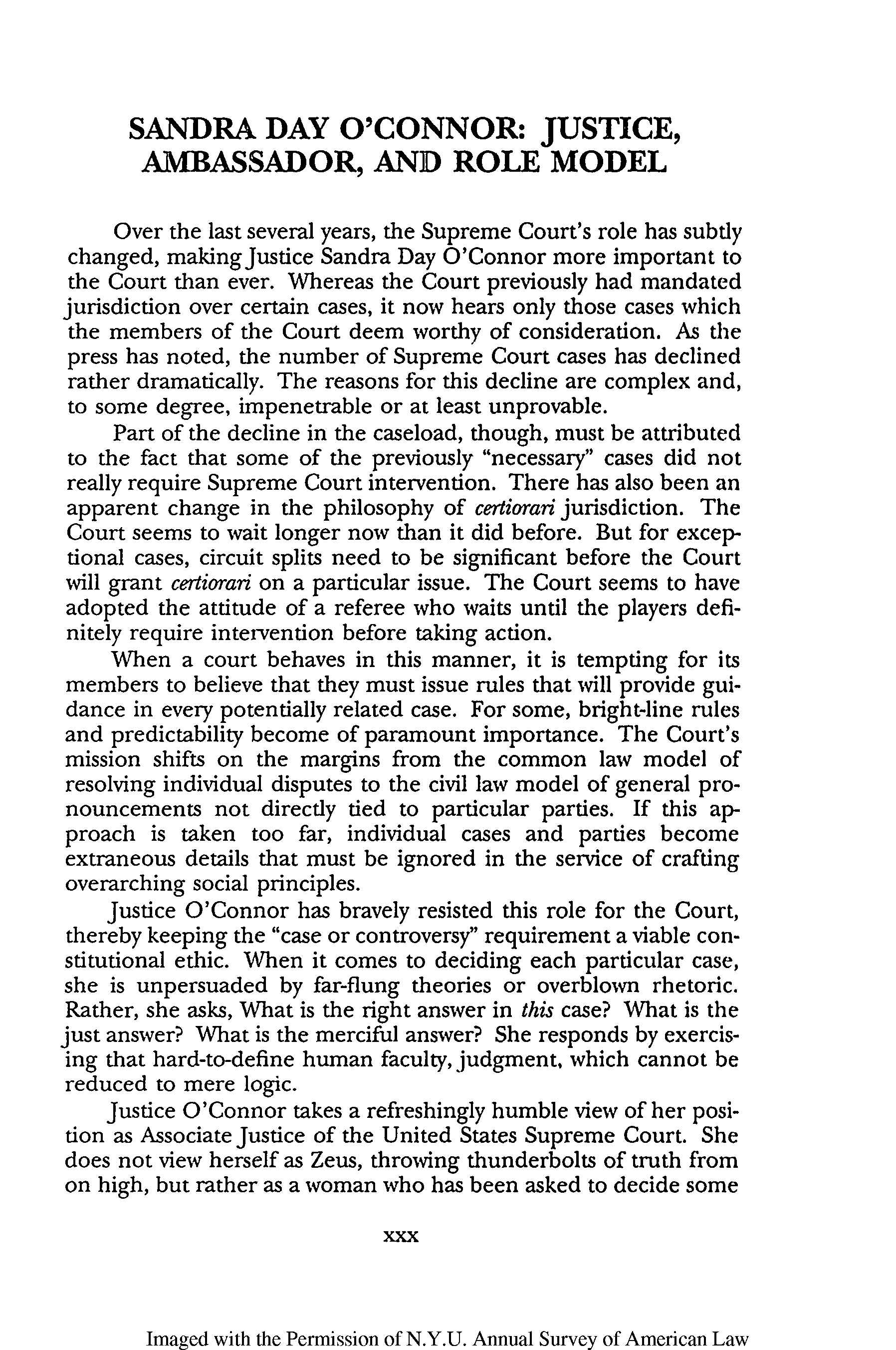 Sandra Day O’Connor: Justice, Ambassador, and Role Model - Sandra Day O ...