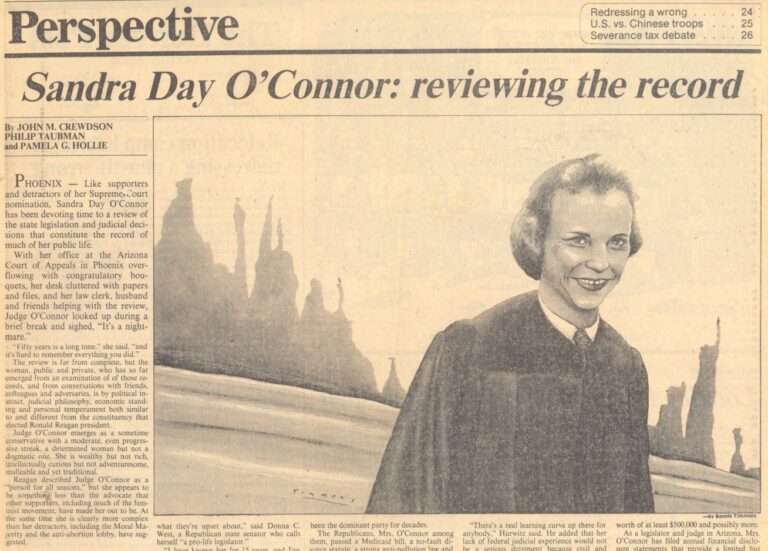 Sandra Day O'Connor: reviewing the record - Sandra Day O'Connor ...