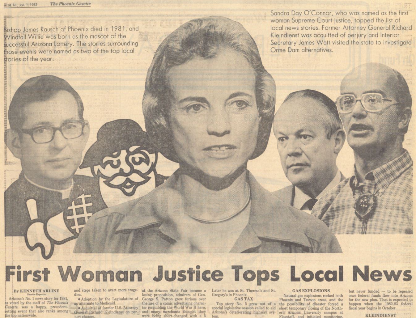 First Woman Justice Tops Local News - Sandra Day O'Connor Institute Library